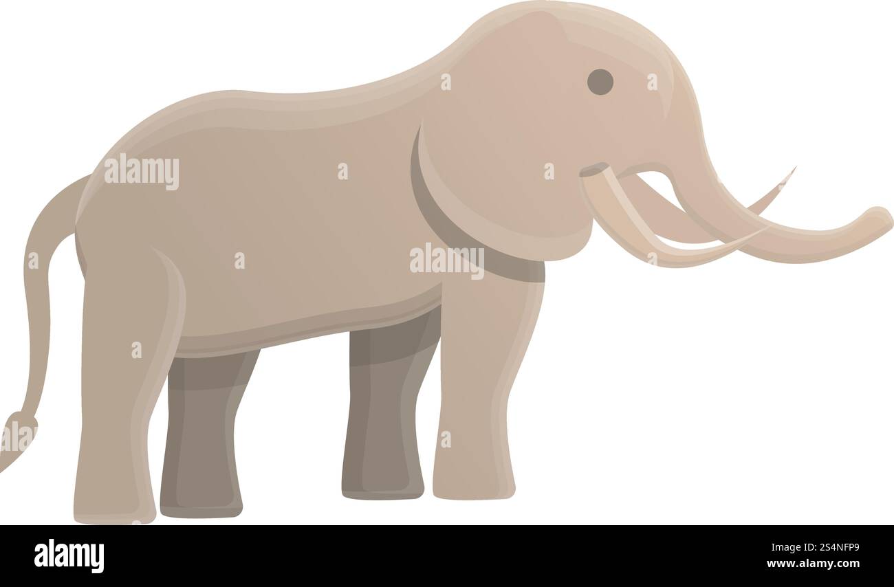 Elephant icon. Cartoon of elephant vector icon for web design isolated ...