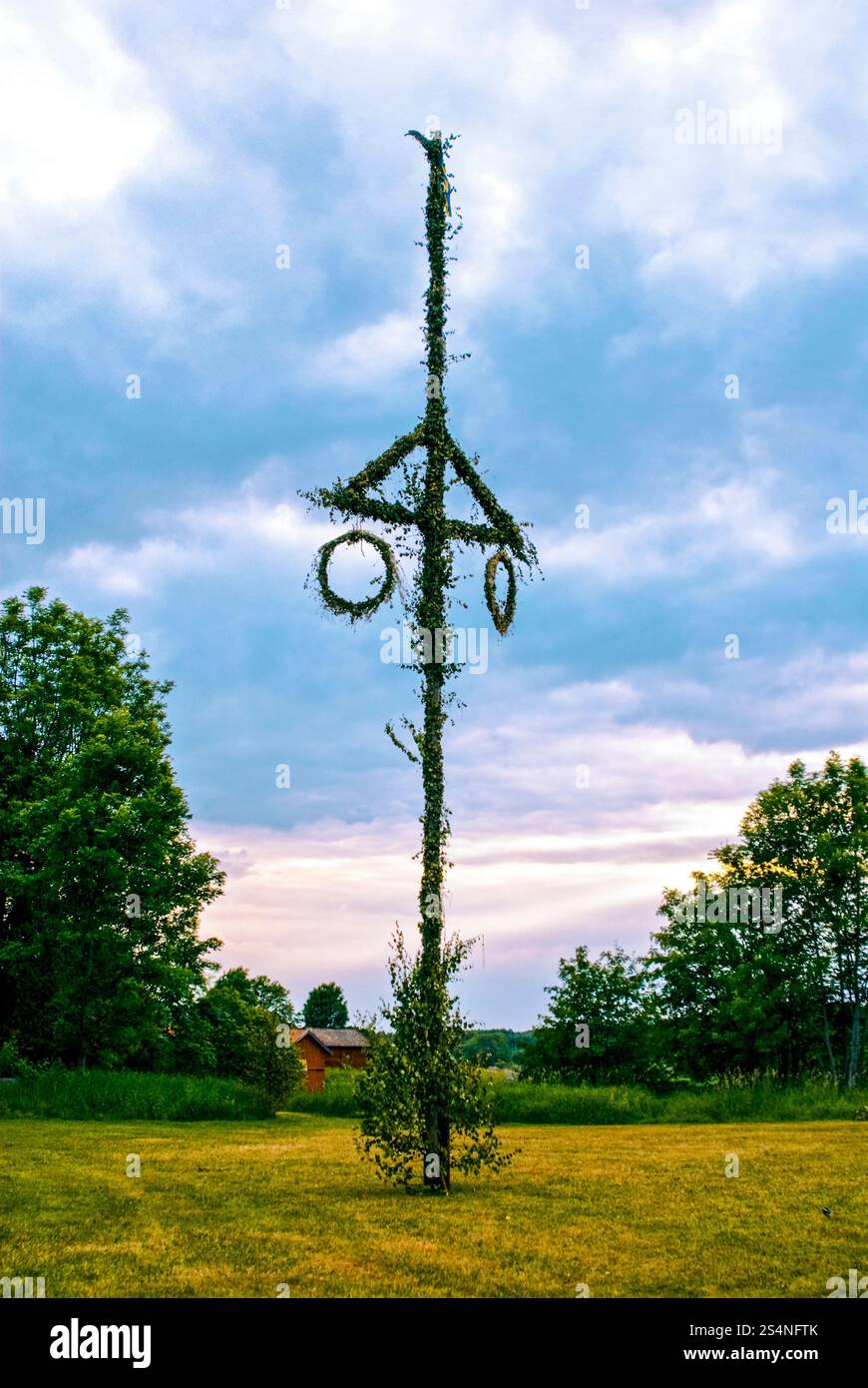 Magic midsummer time in Sweden Stock Photo - Alamy
