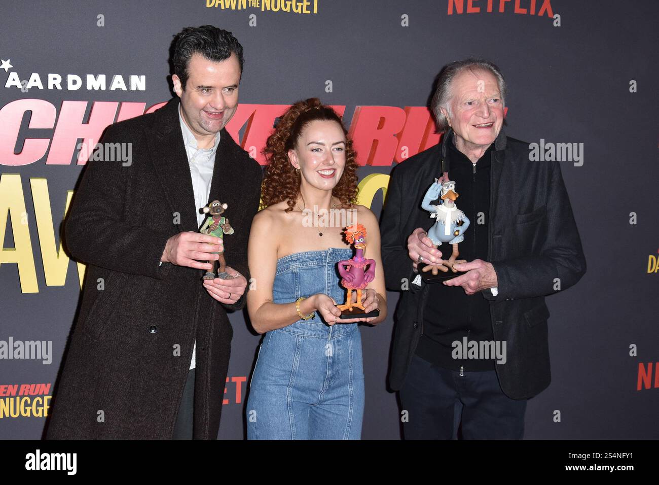 Sam Fell, Josie Sedgwick-Davies and David Bradley attends ‘ Chicken Run ...
