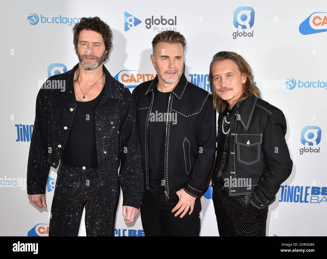 Take That ( Howard Donald, Gary Barlow and Mark Owen ) attends Capital ...
