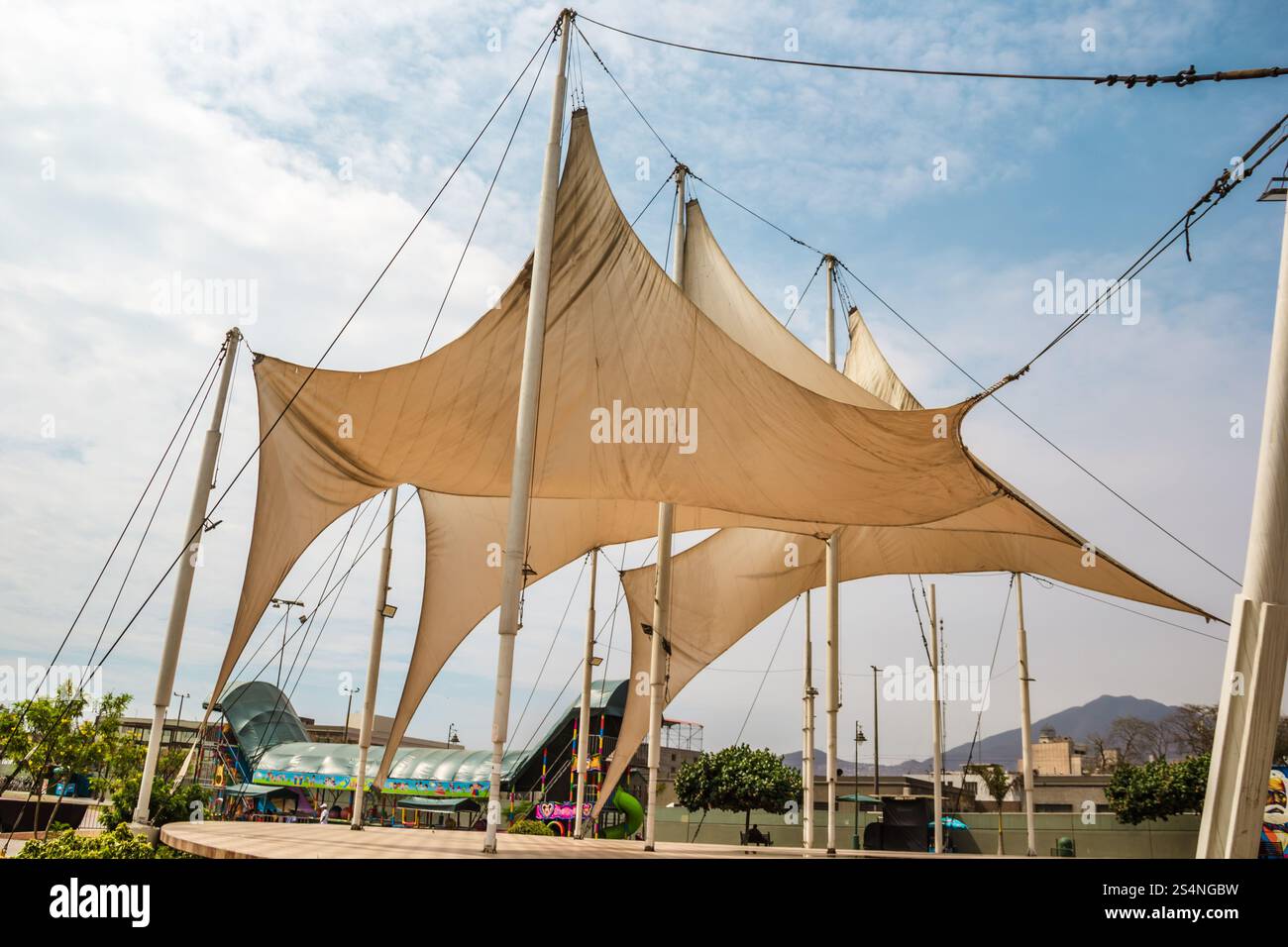 Amphitheater at Park of the Wall - Lima, Peru Stock Photo - Alamy