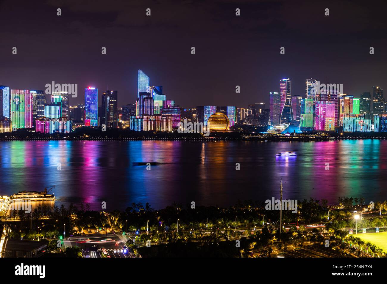 Hangzhou, China. 13th Jan, 2025. Qianjiang New City (Qianjiang CBD ...