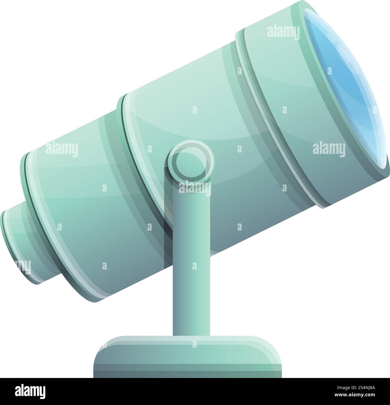 Space observatory telescope icon. Cartoon of space observatory ...