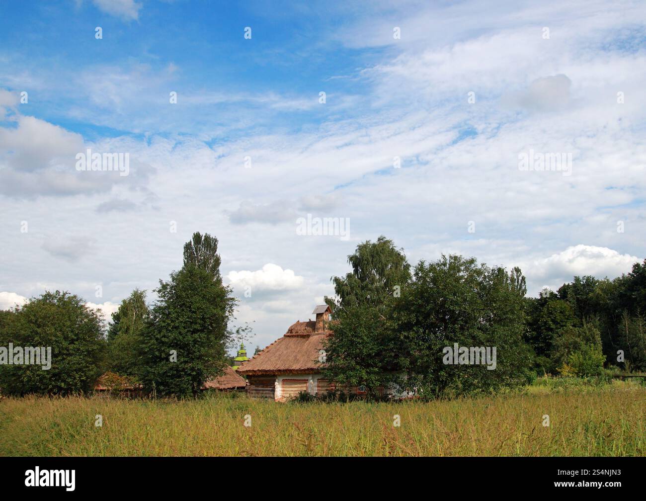 Ukrainian historical Farmhouse in museum of Ukrainian folk architecture ...