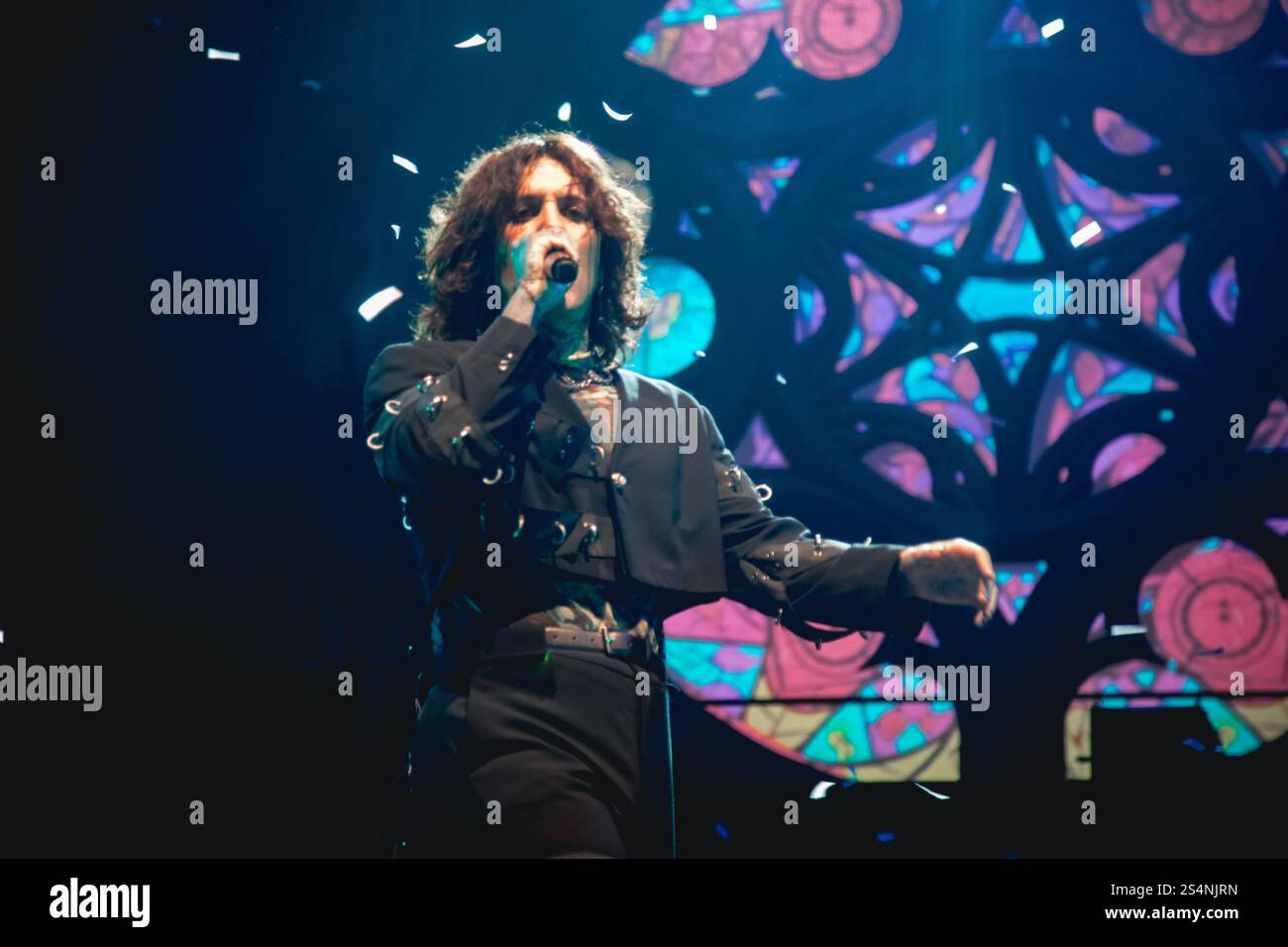Oliver Sykes of Bring Me The Horizon performing live at the O2 Arena on ...
