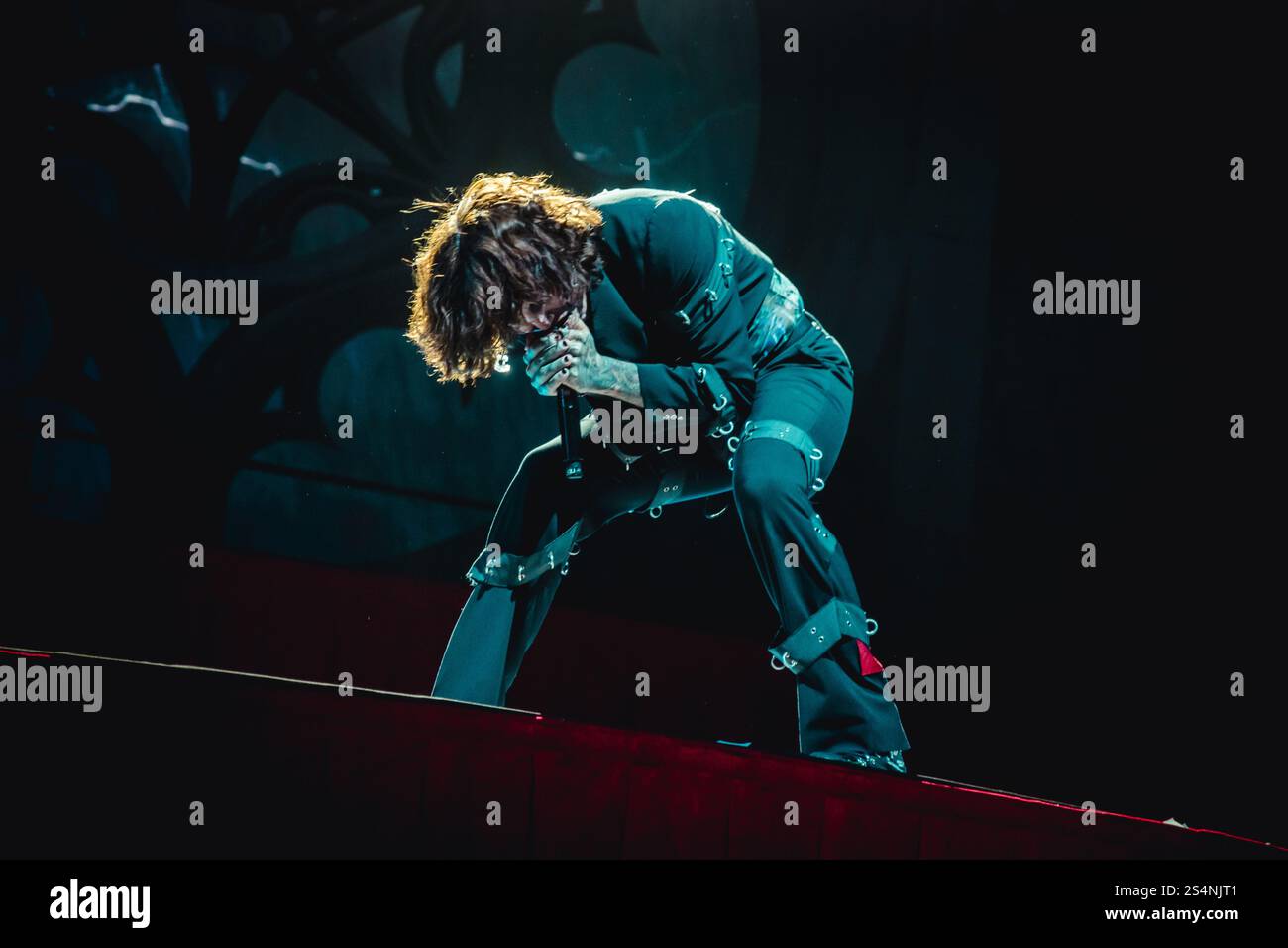 Oliver Sykes of Bring Me The Horizon performing live at the O2 Arena on ...