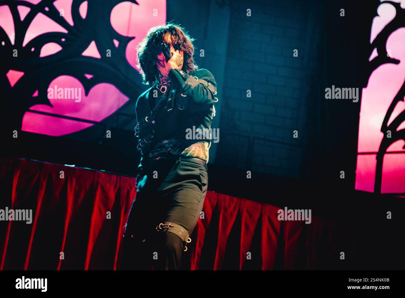 Oliver Sykes of Bring Me The Horizon performing live at the O2 Arena on ...