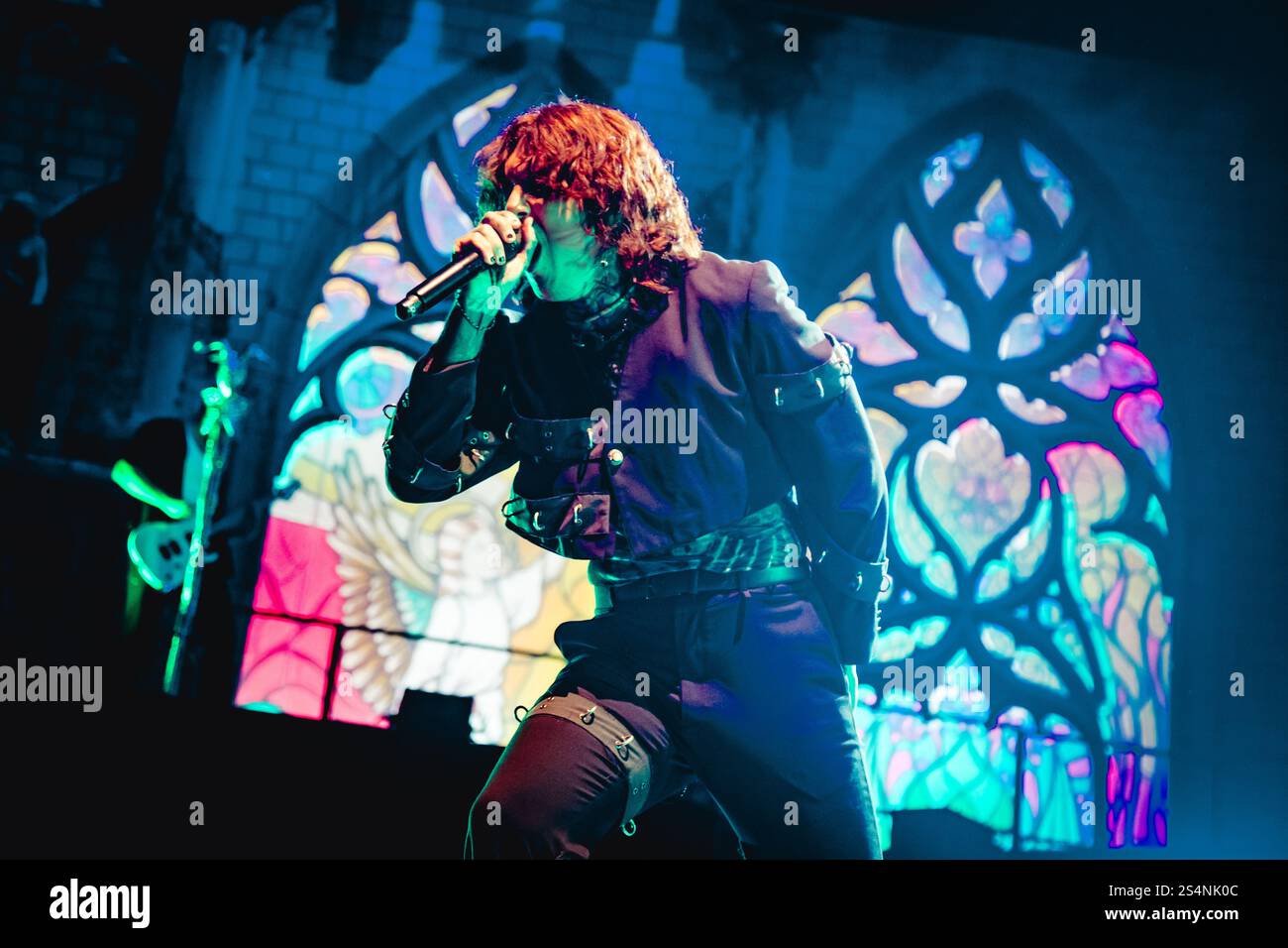 Oliver Sykes of Bring Me The Horizon performing live at the O2 Arena on ...