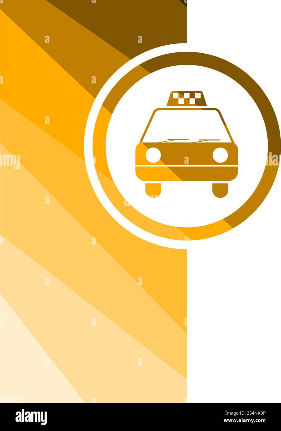 Taxi Station Icon. Flat Color Ladder Design. Vector Illustration Stock ...