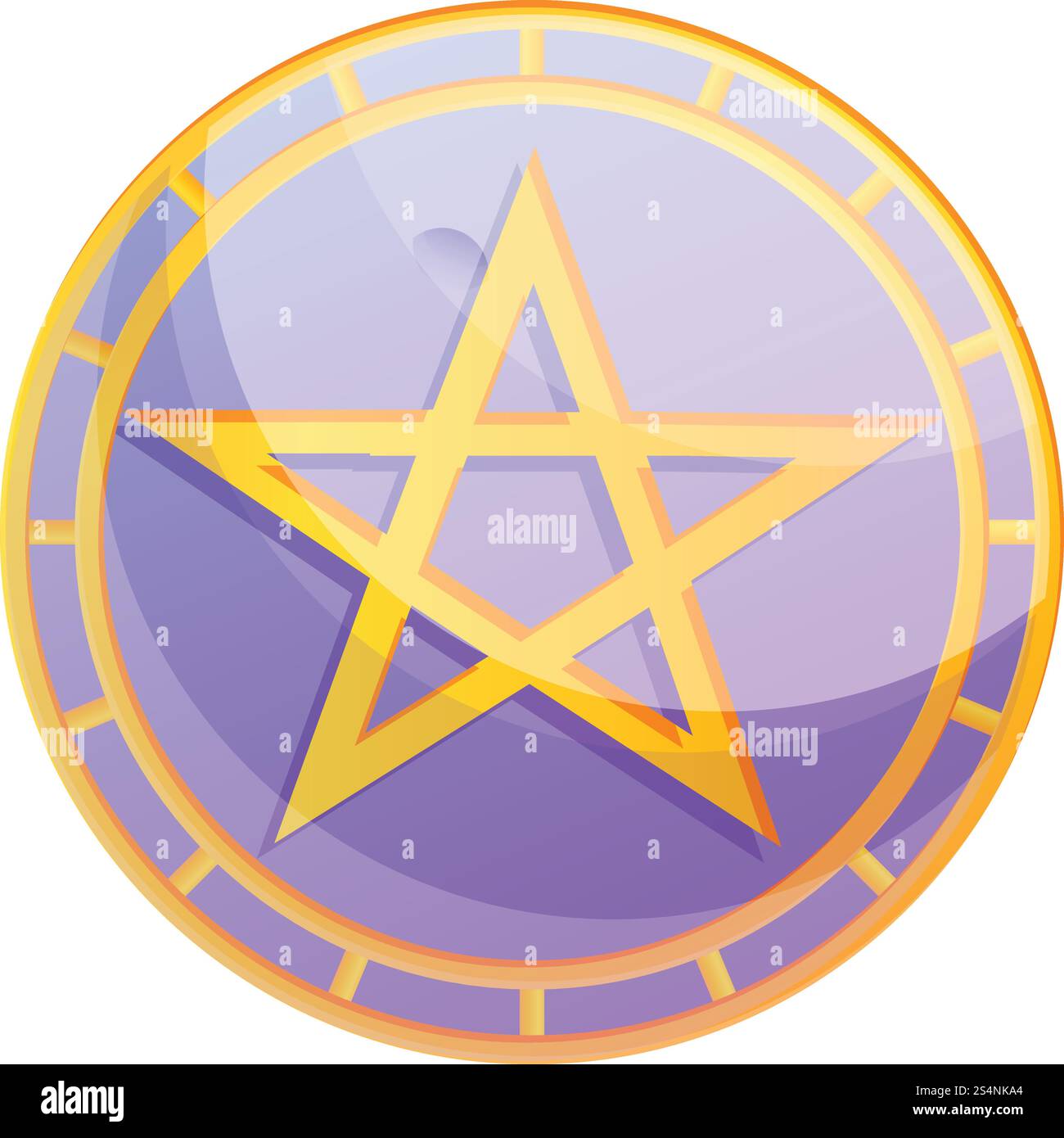 Magic david star icon. Cartoon of magic david star vector icon for web ...