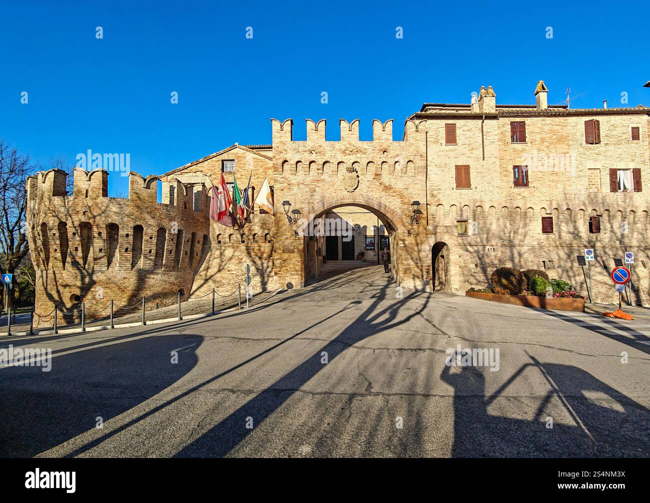 Corinaldo, Italy - one of the most tipycal villages of Marche region ...