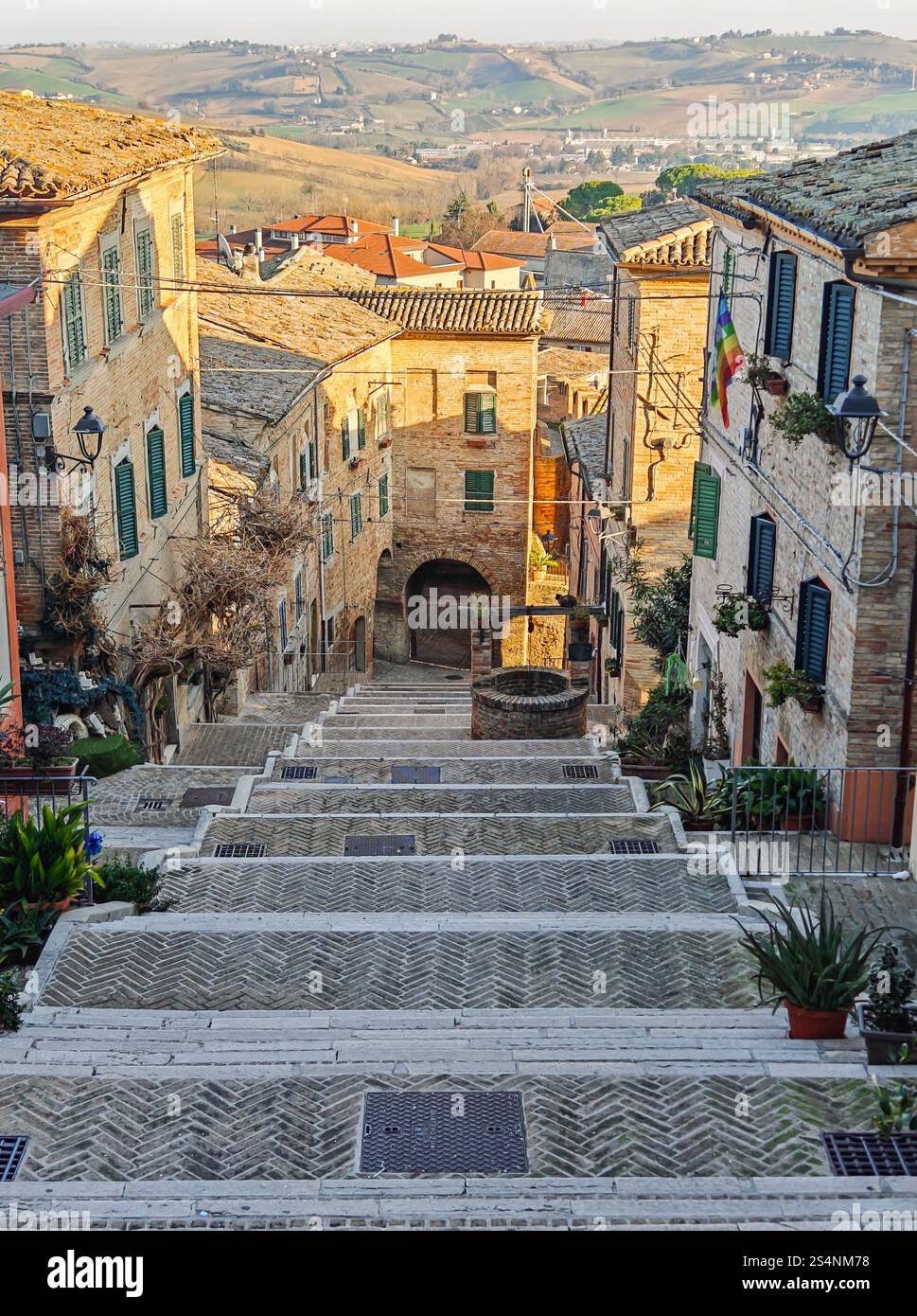 Corinaldo, Italy - one of the most tipycal villages of Marche region ...