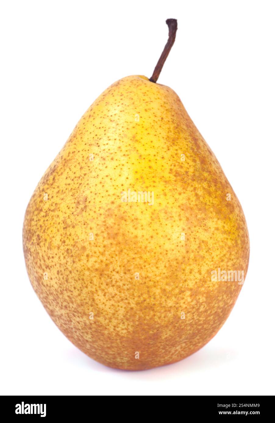 Big yellow delicious pear isolated on white background Stock Photo - Alamy