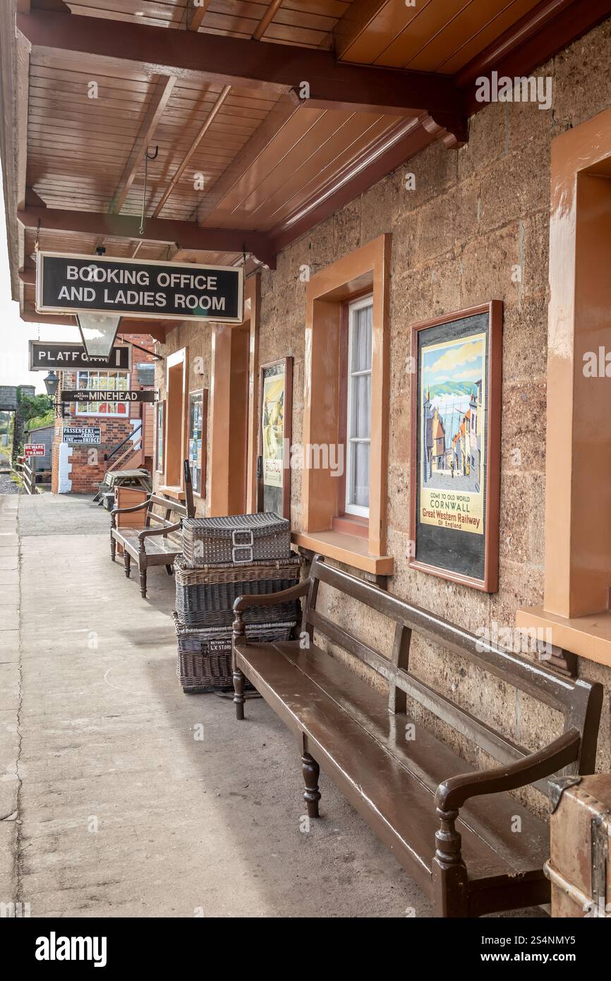 Williton station, West Somerset Railway, Somerset, England, UK Stock ...