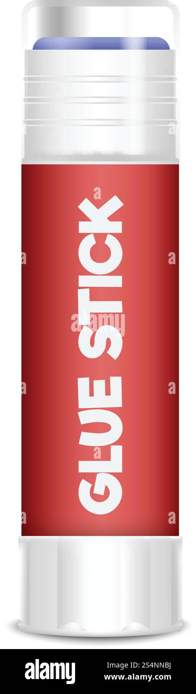 Glue stick icon. Realistic illustration of glue stick vector icon for web design isolated on ...