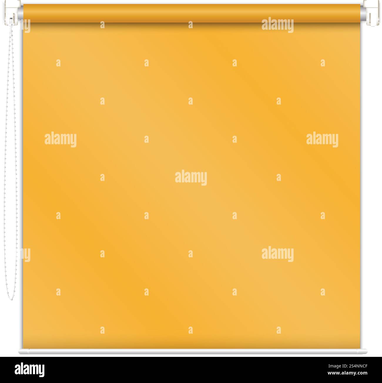 Yellow paper window blind icon. Realistic illustration of yellow paper ...