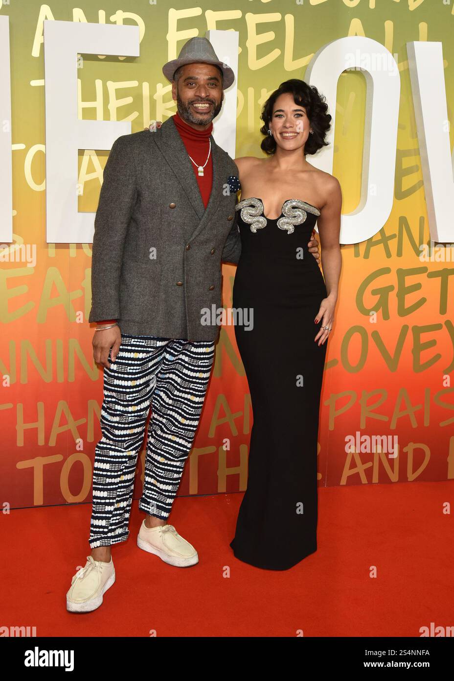 Karl Collins and Umi Meyers attends ‘ Bob Marley: One Love ‘ UK ...