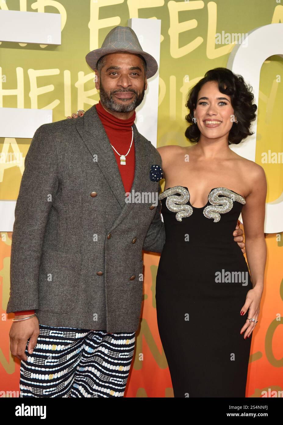 Karl Collins and Umi Meyers attends ‘ Bob Marley: One Love ‘ UK ...