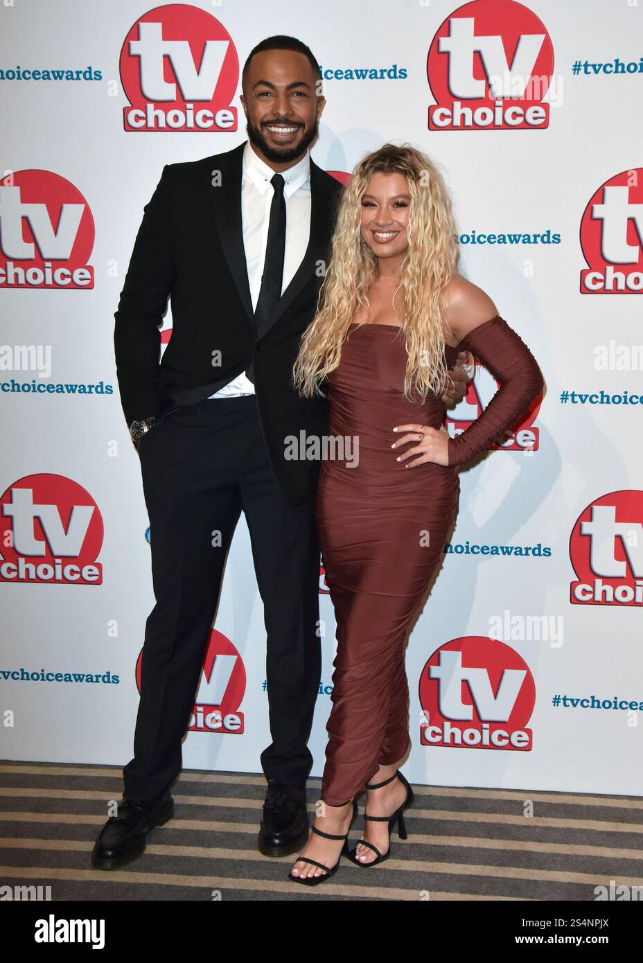 Tyler West and Molly Rainford attends the TV Choice Awards 2024, at the ...