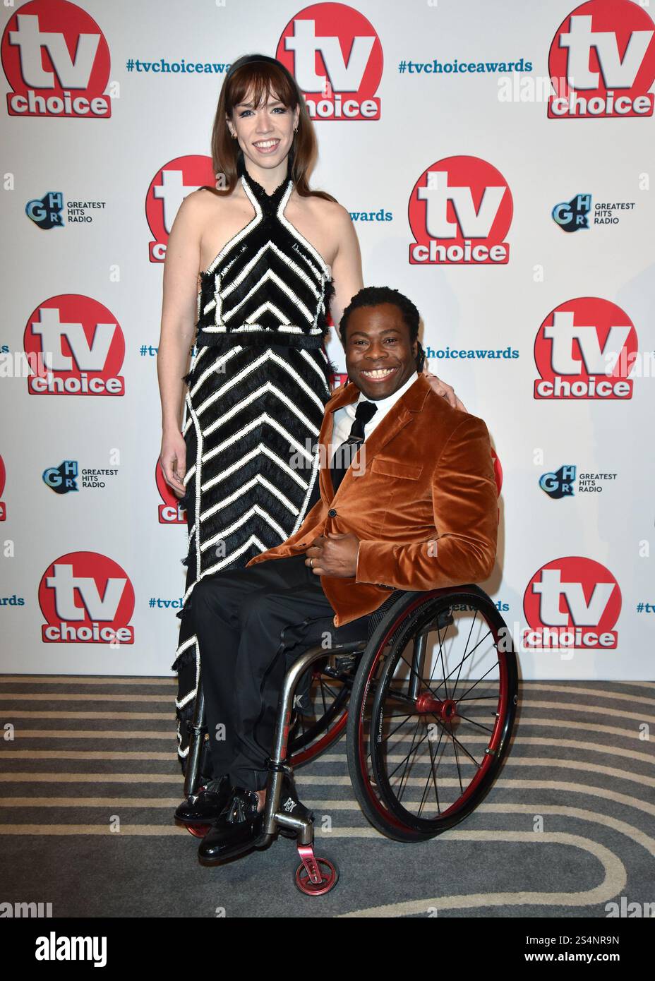 Linda Harrison and Ade Adepitan attends the TV Choice Awards 2024, at ...