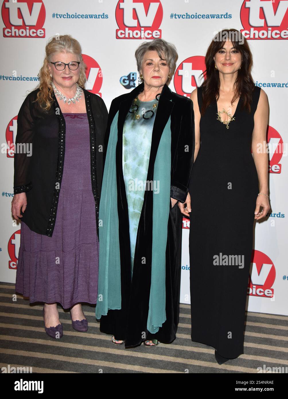 Felicity Montagu, Barbara Flynn and Zahra Ahmadi attends the TV Choice ...