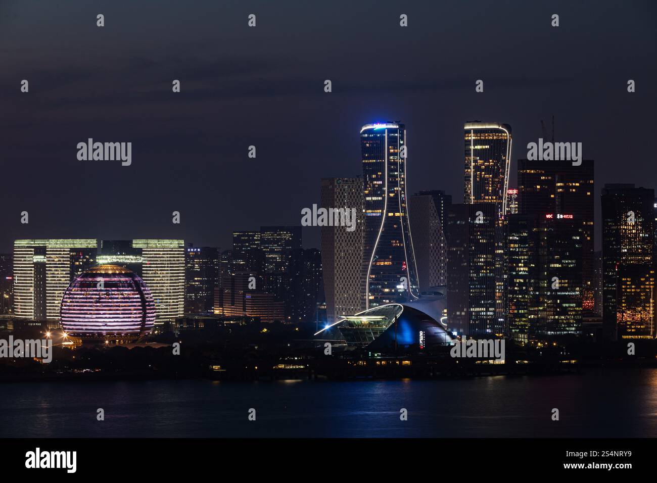 Hangzhou, China. 13th Jan, 2025. Qianjiang New City (Qianjiang CBD ...