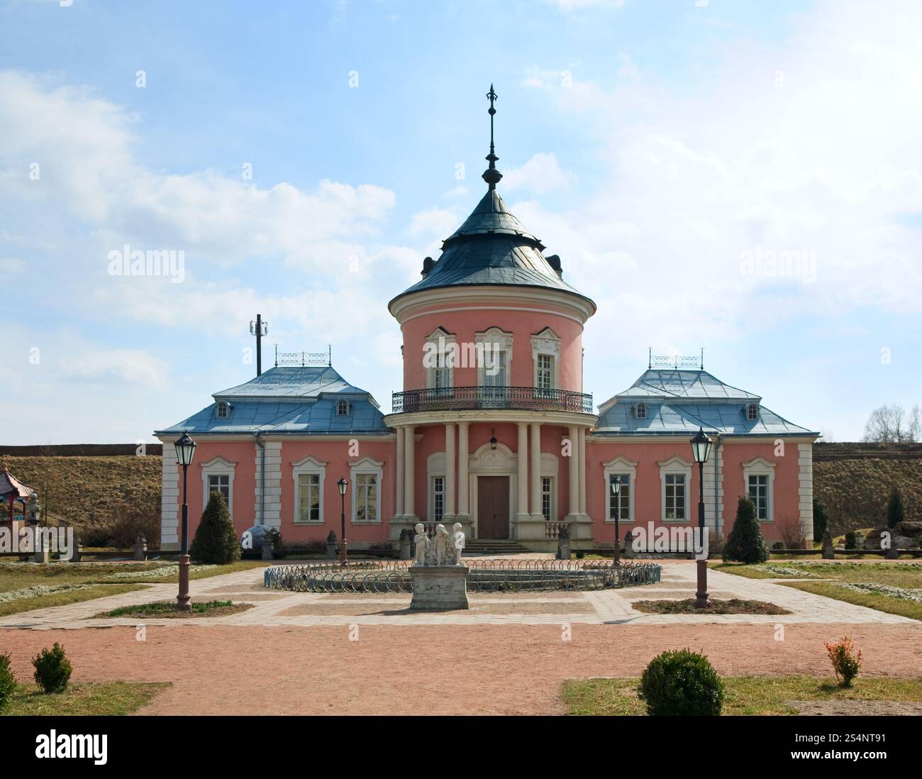 Spring view of old Zolochiv castle (Ukraine, Lviv Region, Dutch style ...