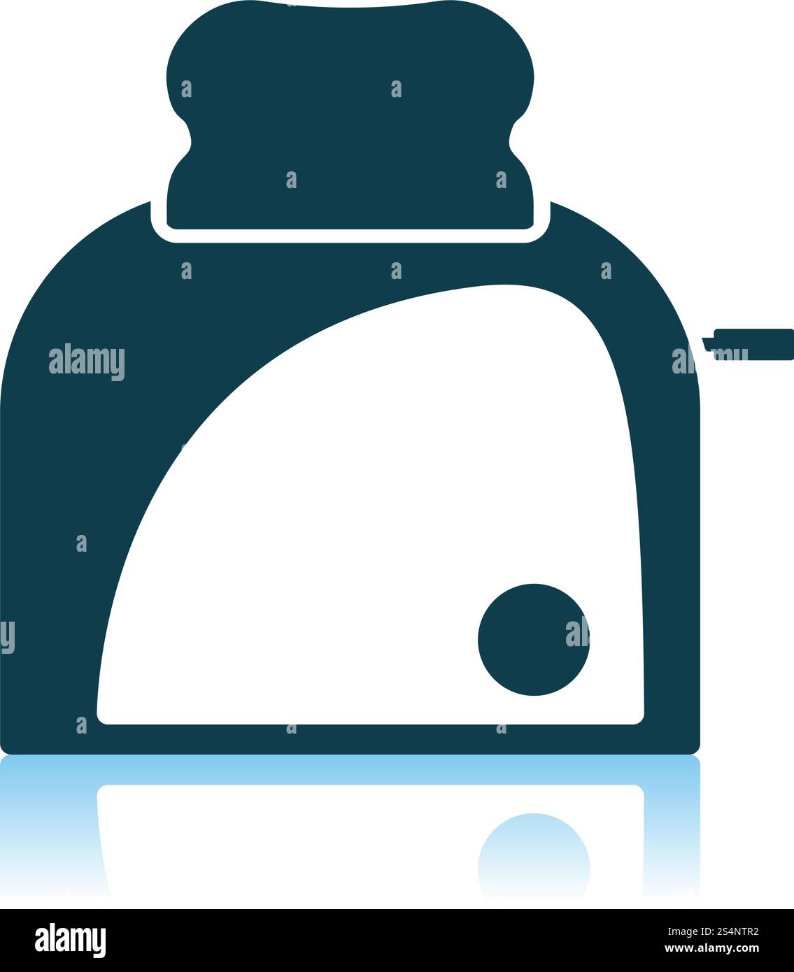 Kitchen Toaster Icon. Shadow Reflection Design. Vector Illustration ...