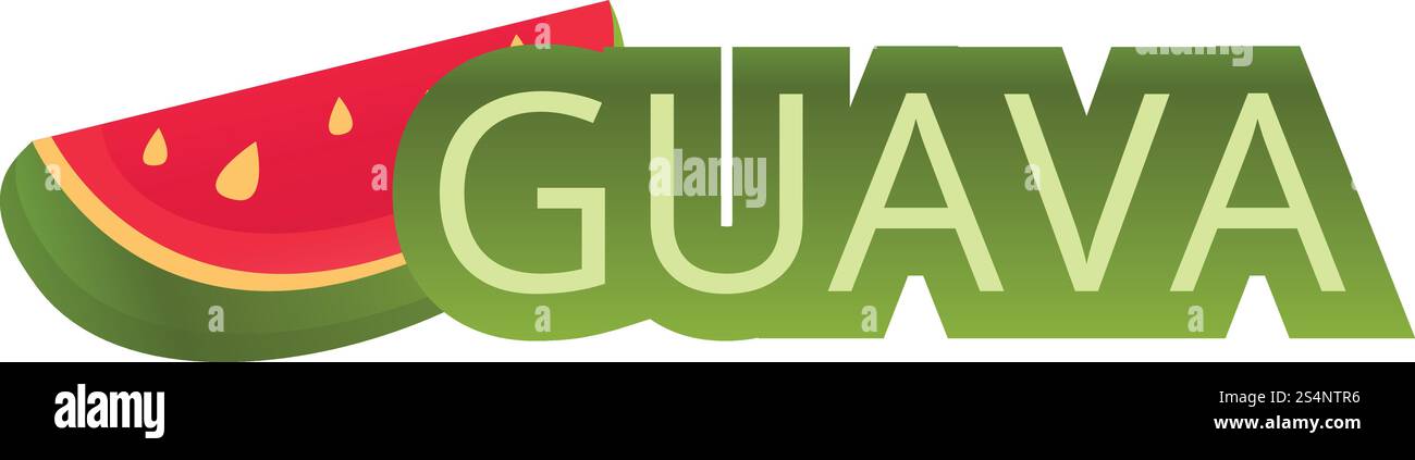 Guava logo. Cartoon of guava vector logo for web design isolated on ...