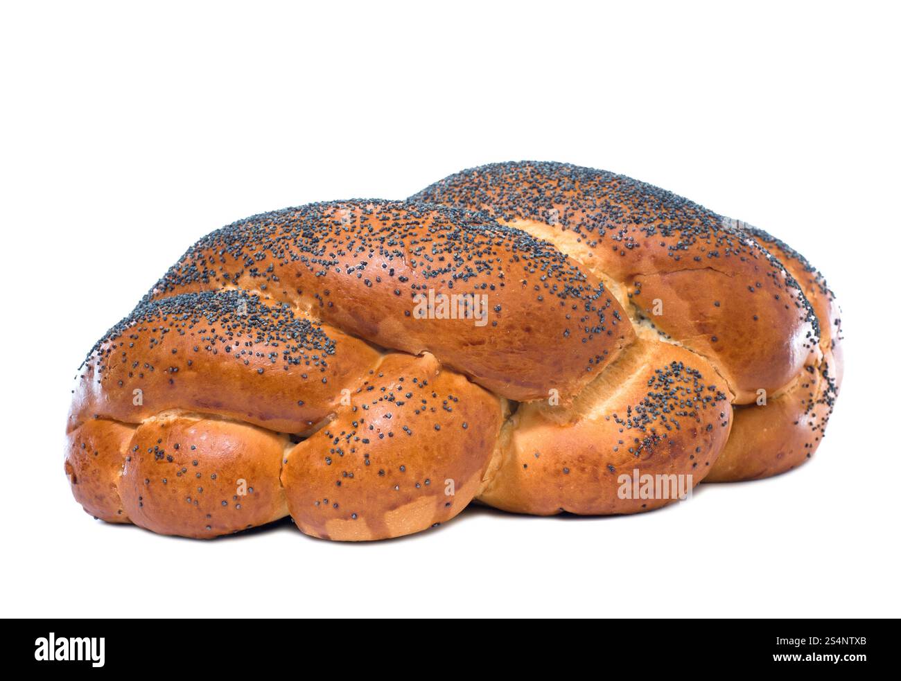 white twist long loaf isolated on white background Stock Photo - Alamy