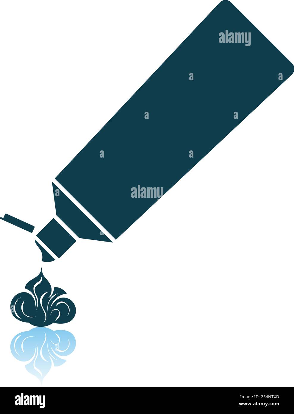 Toothpaste Tube Icon. Shadow Reflection Design. Vector Illustration ...