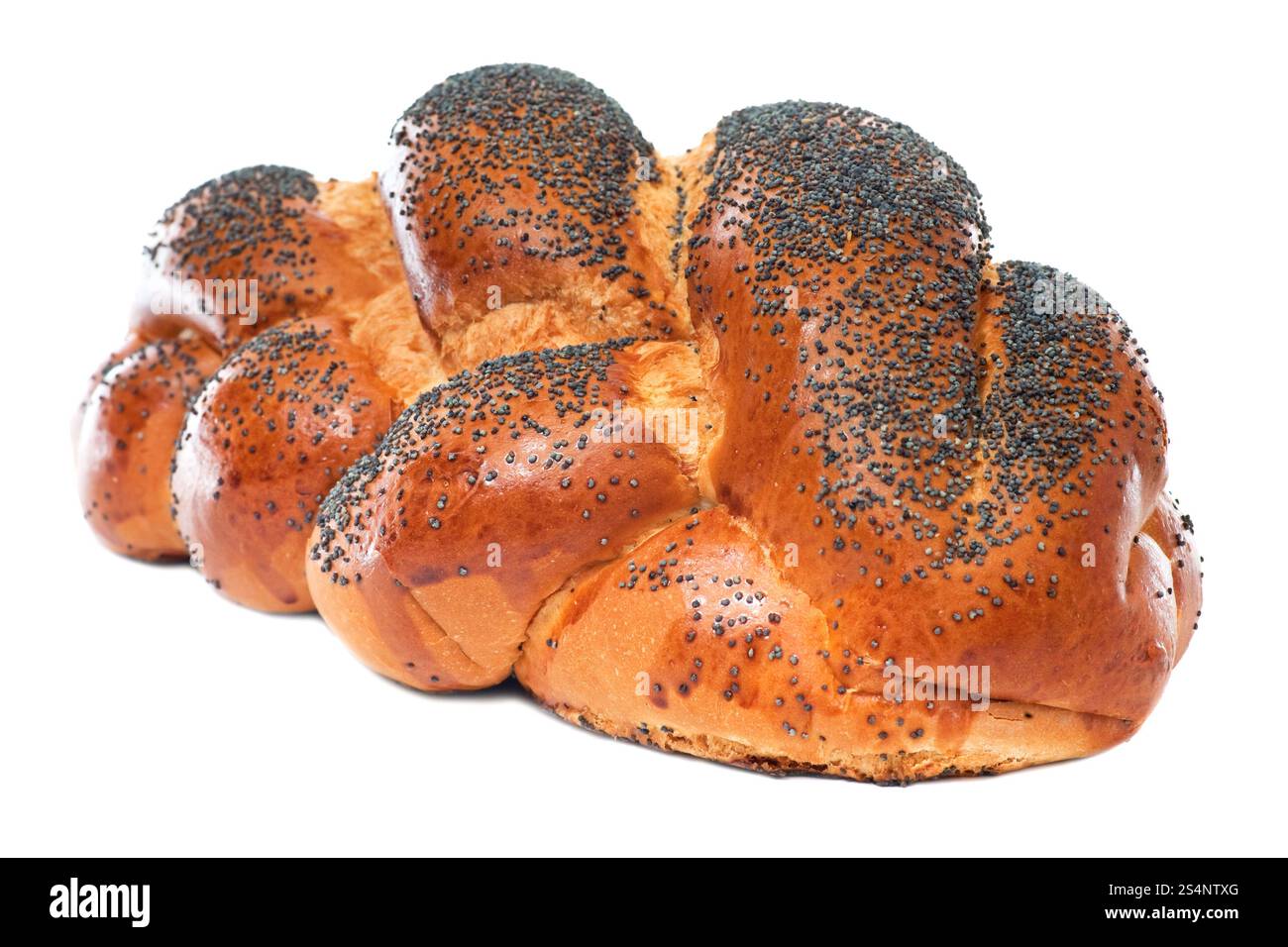 white twist long loaf isolated on white background Stock Photo - Alamy