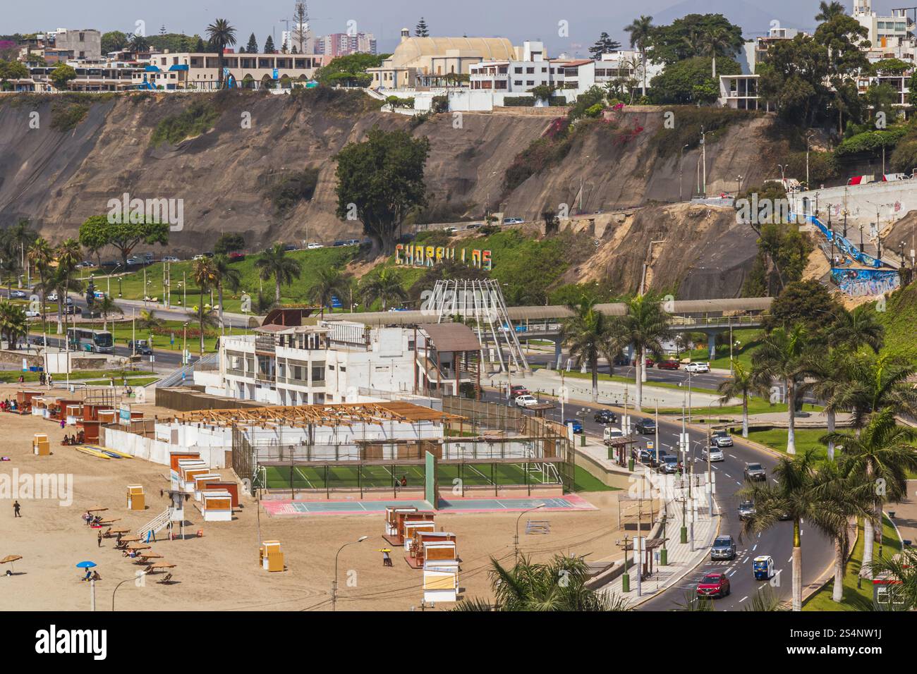 Coastline at Chorrillos District - Lima, Peru Stock Photo - Alamy