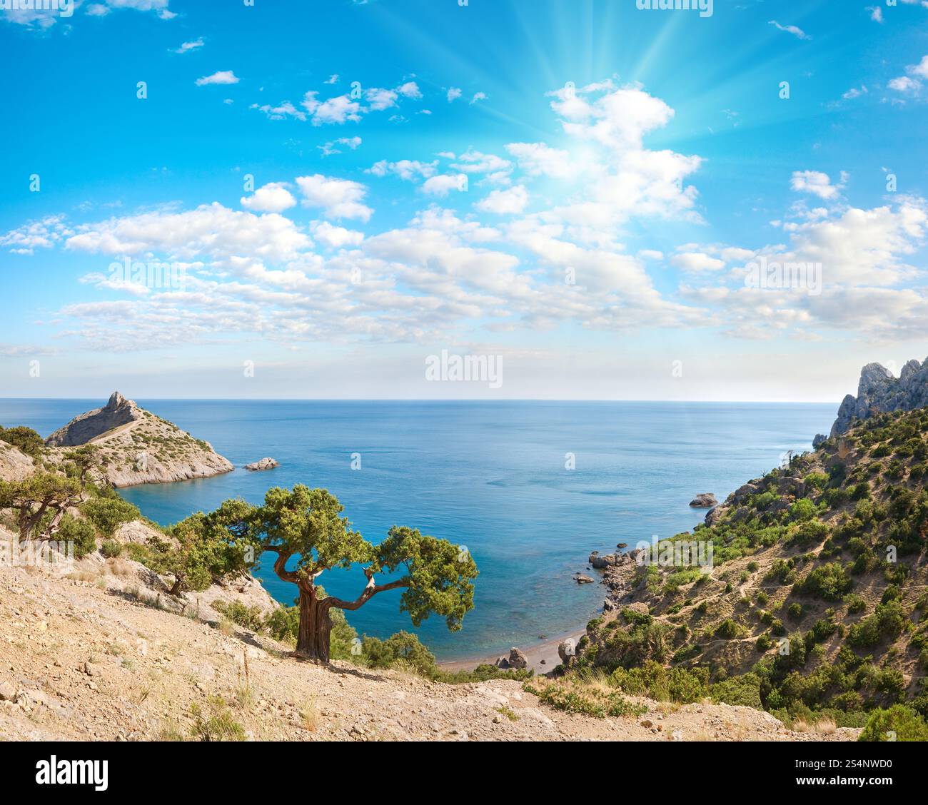 Coastline of "Novyj Svit" reserve (Crimea, Ukraine, "Capchik Cape ...