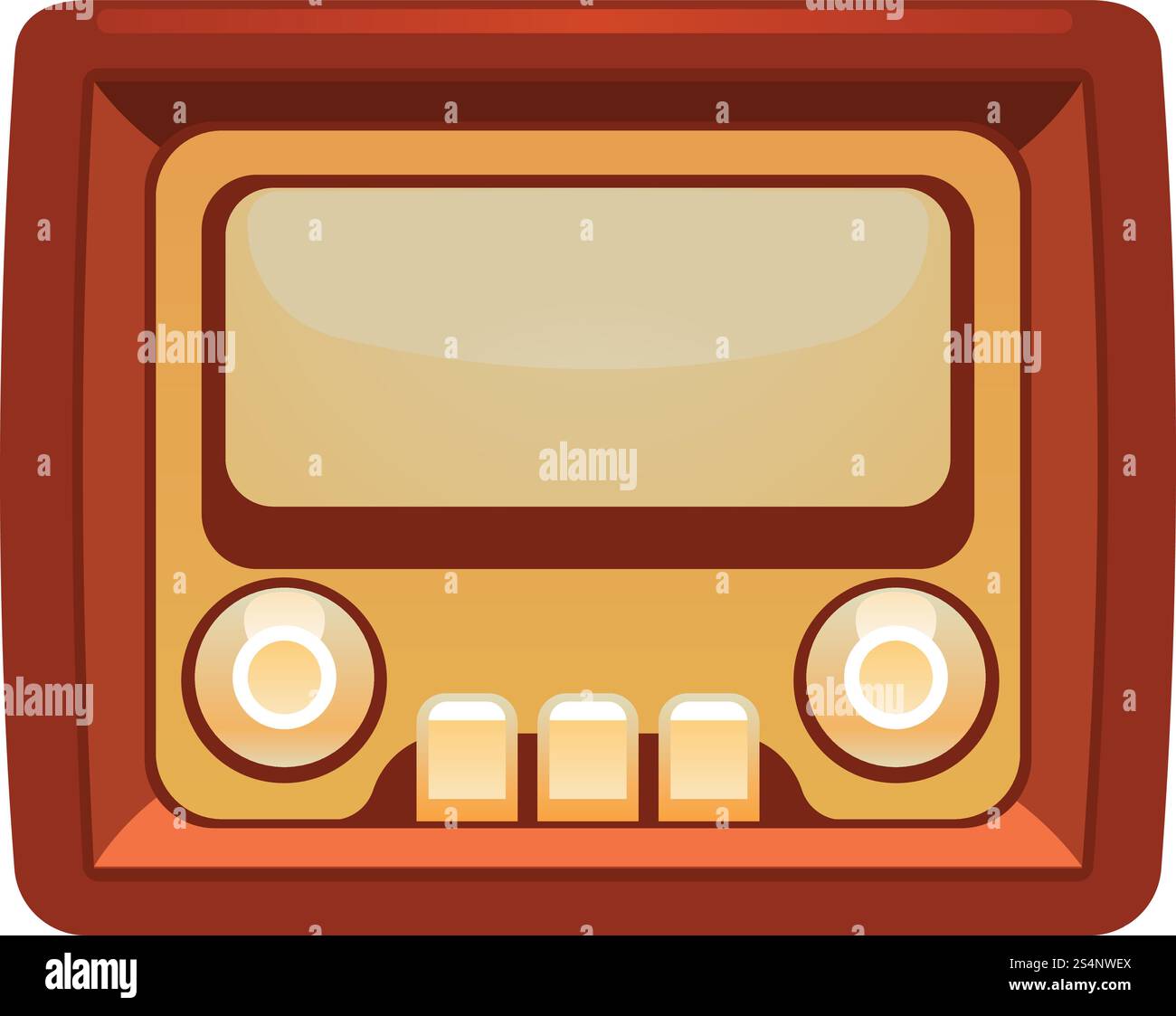 Transistor radio icon. Cartoon of transistor radio vector icon for web ...