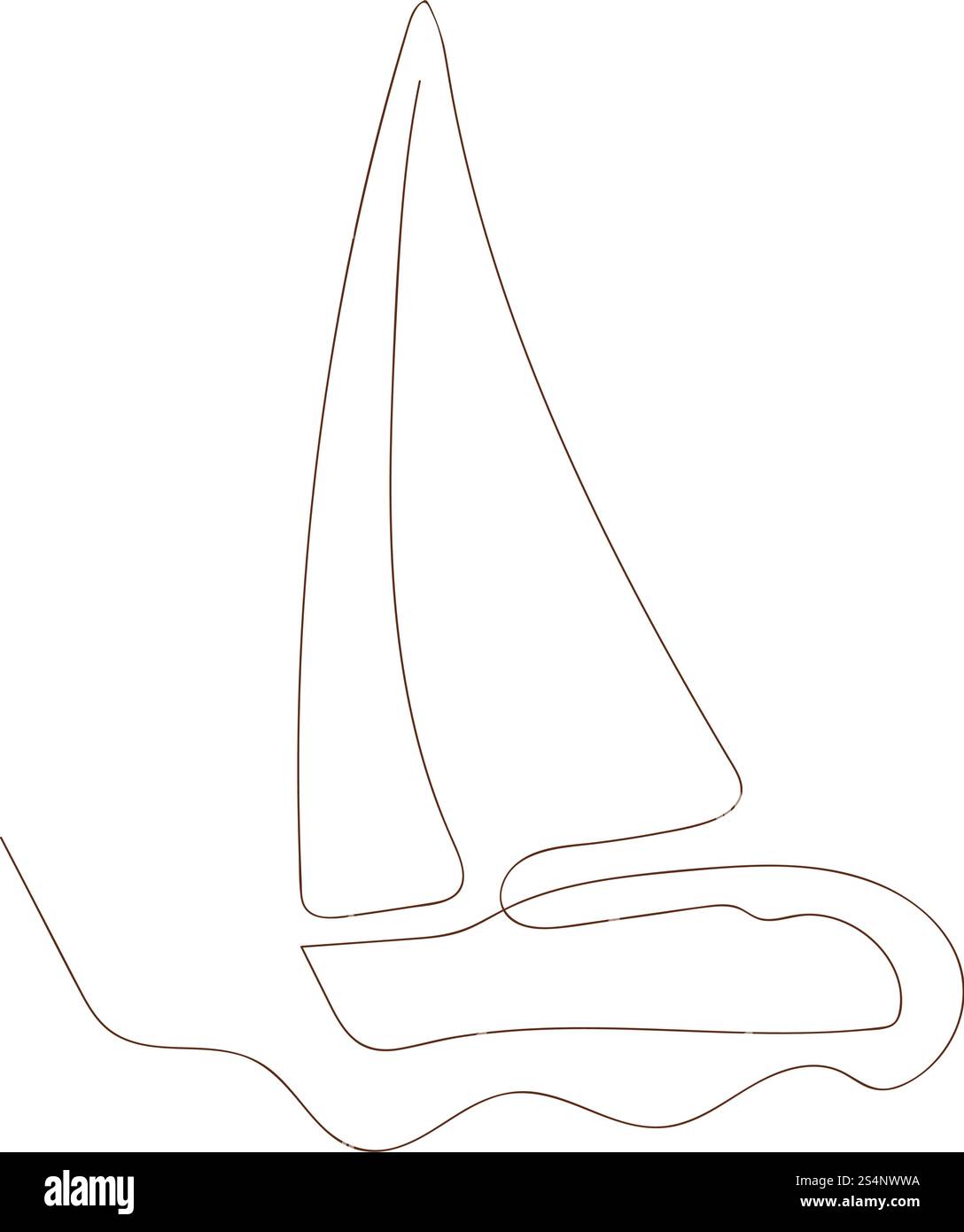 Continuous single line art drawing one line illustration art on ...