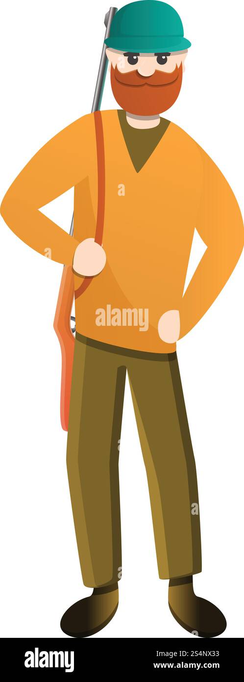 Modern hunter icon. Cartoon of modern hunter vector icon for web design ...