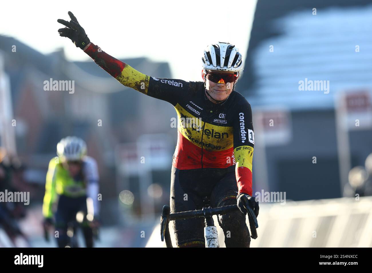 Otegem, Belgium. 13th Jan, 2025. Belgian champion Marion Norbert ...