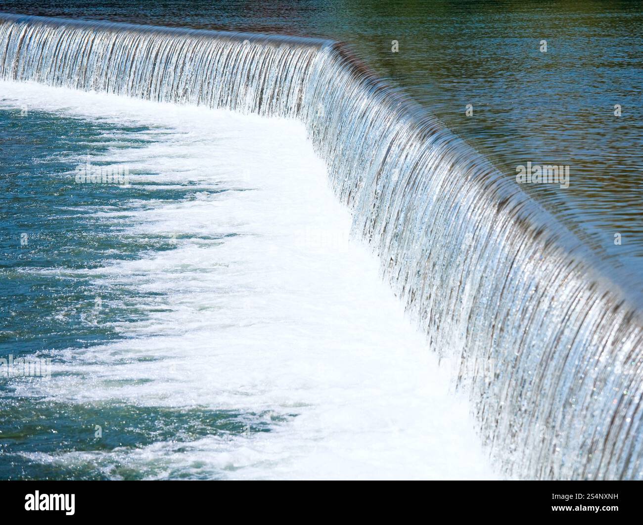 River surface with drop of water Stock Photo - Alamy