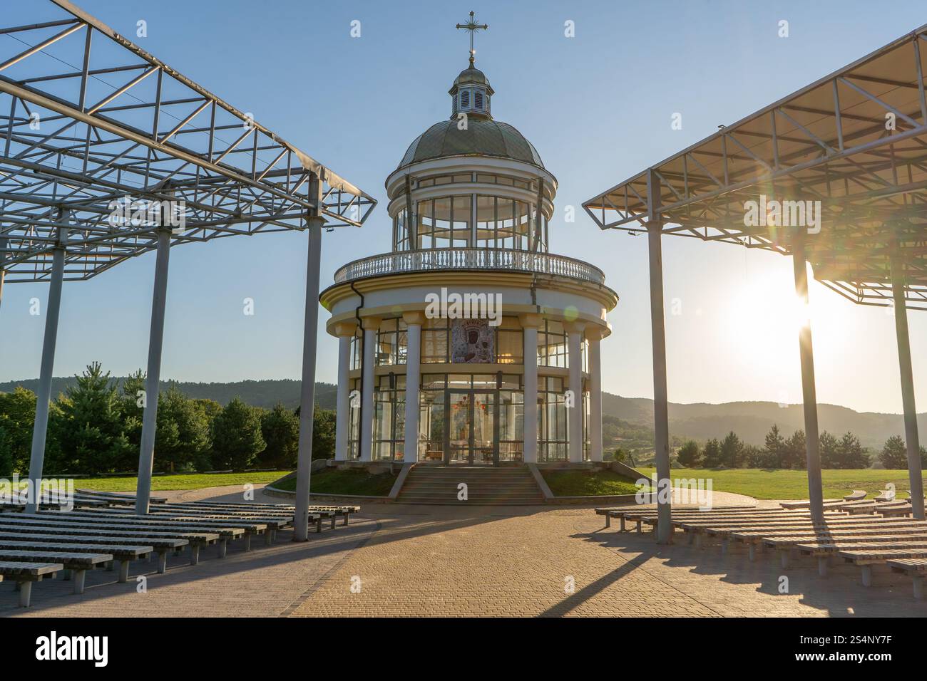 Glass Church in Goshiv Monastery. A Chapel in Nature. Greek Catholic ...