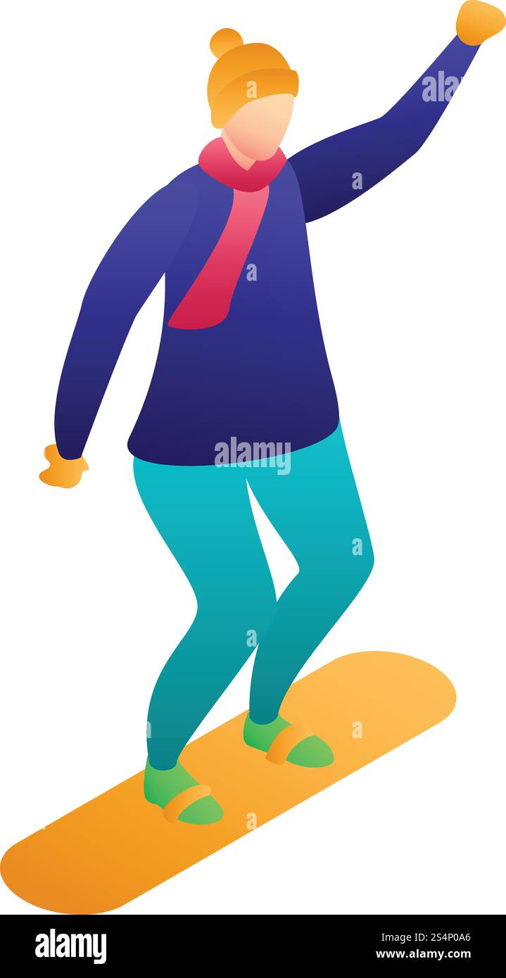 3d person on snowboard Stock Vector Images - Alamy