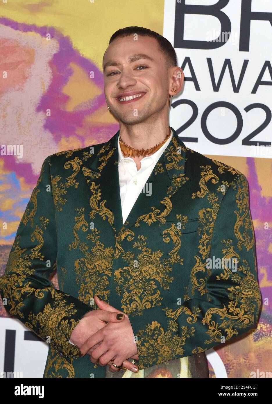 ***EDITORIAL USE ONLY*** Olly Alexander attends The BRIT Awards 2024 at ...
