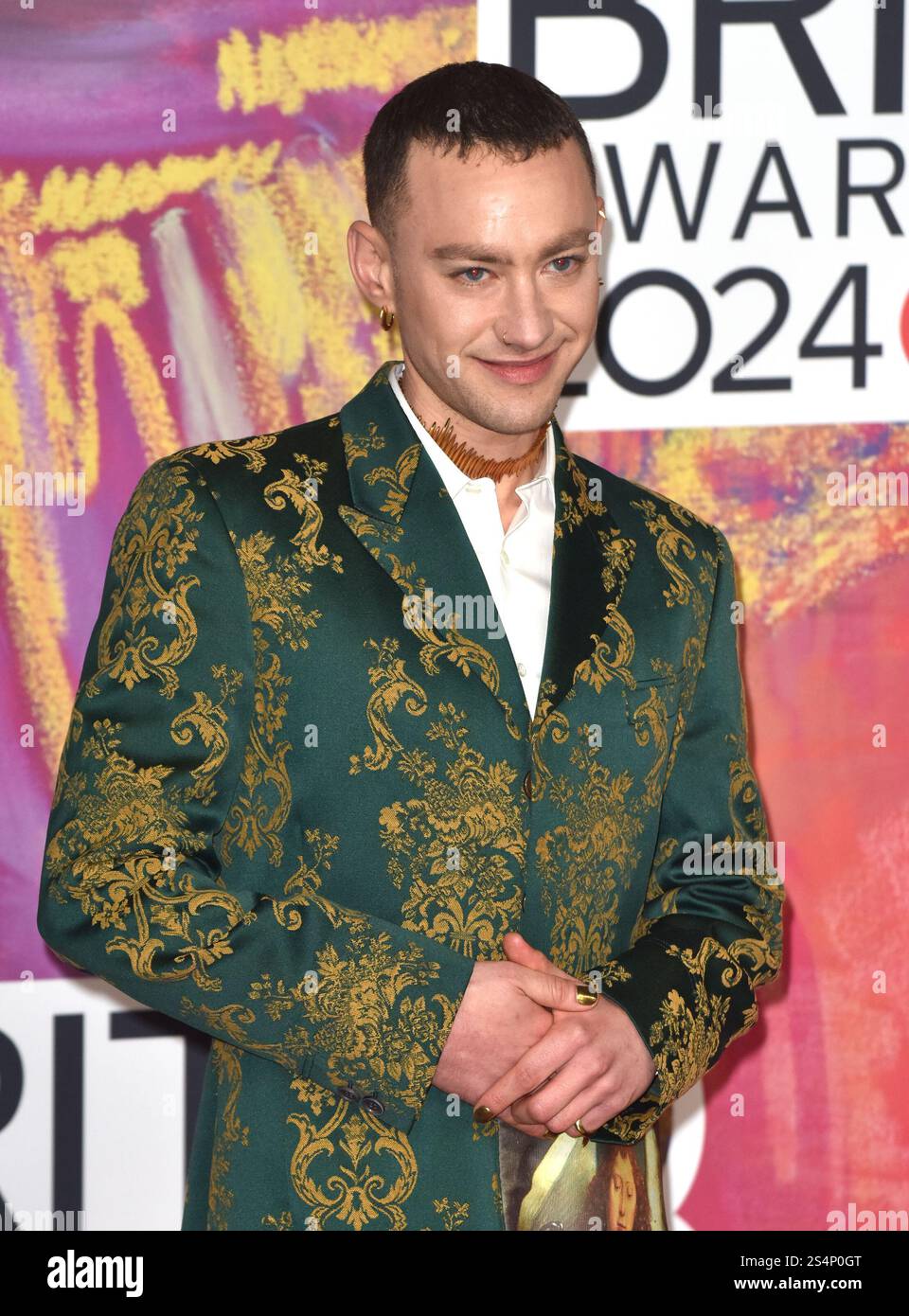 ***EDITORIAL USE ONLY*** Olly Alexander attends The BRIT Awards 2024 at ...