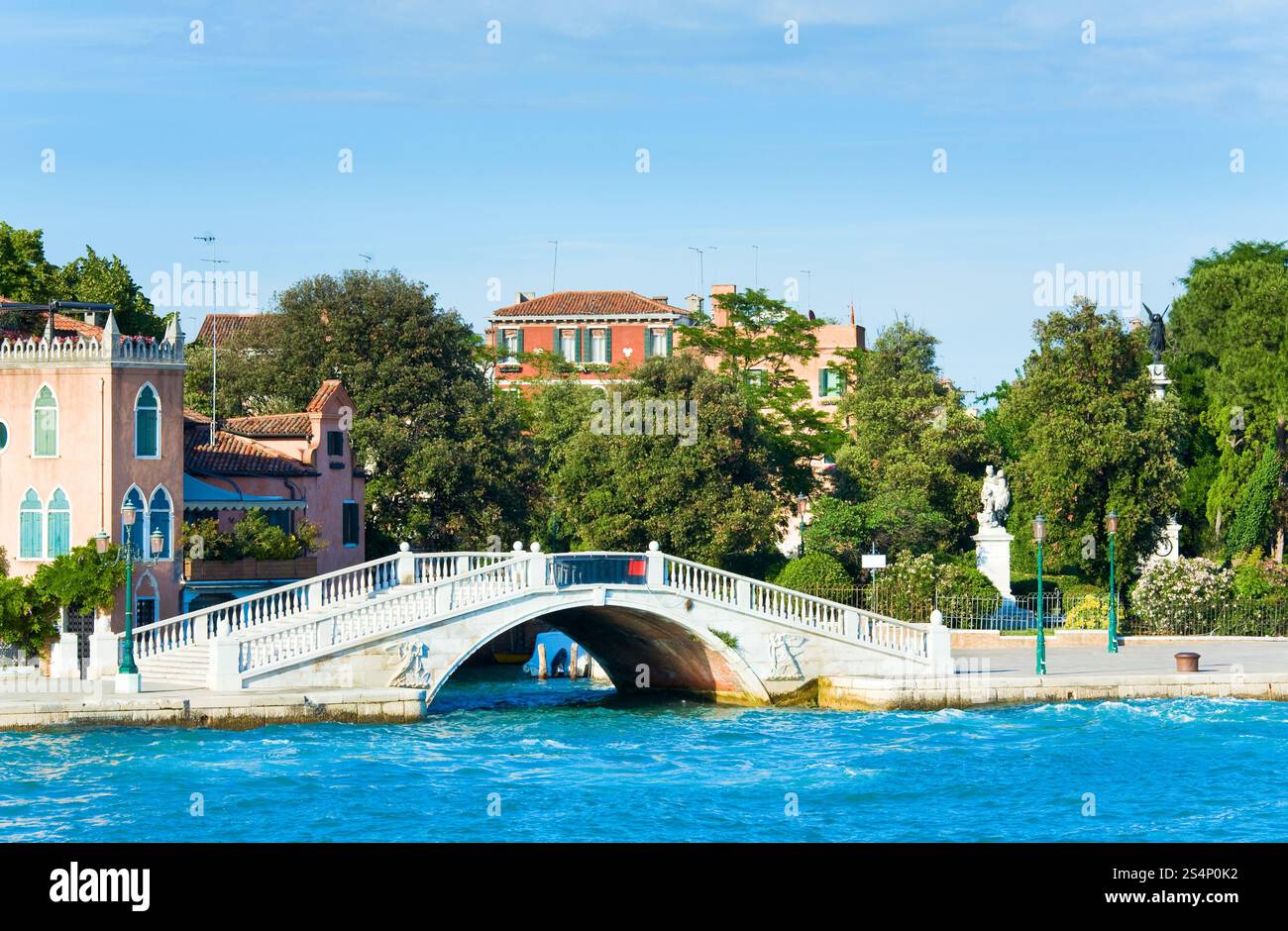 Nice summer venetian canal view, Venice, Italy Stock Photo - Alamy