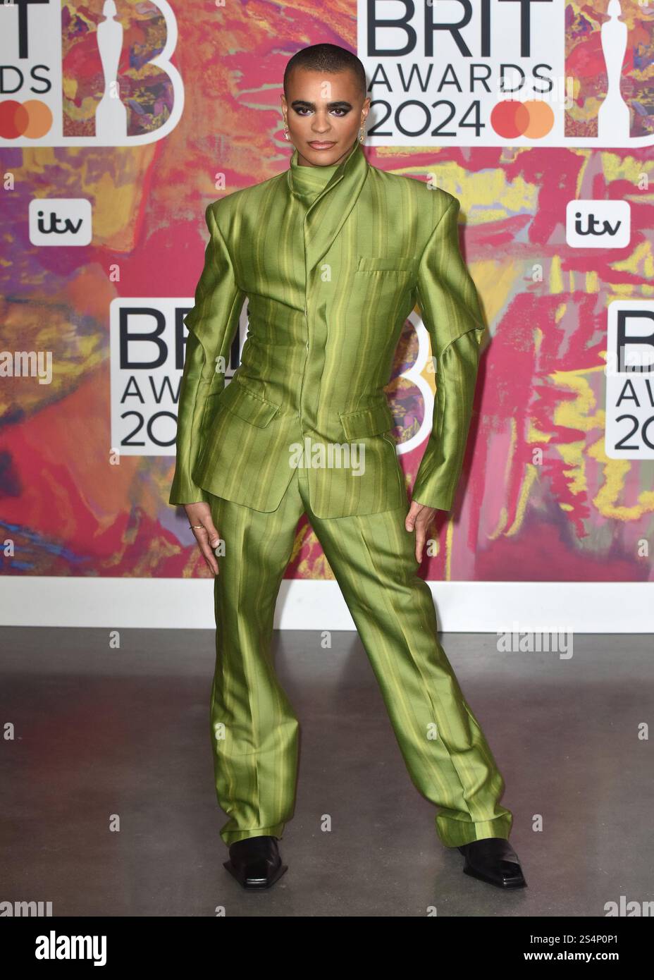 ***EDITORIAL USE ONLY*** Layton Williams attends The BRIT Awards 2024 ...