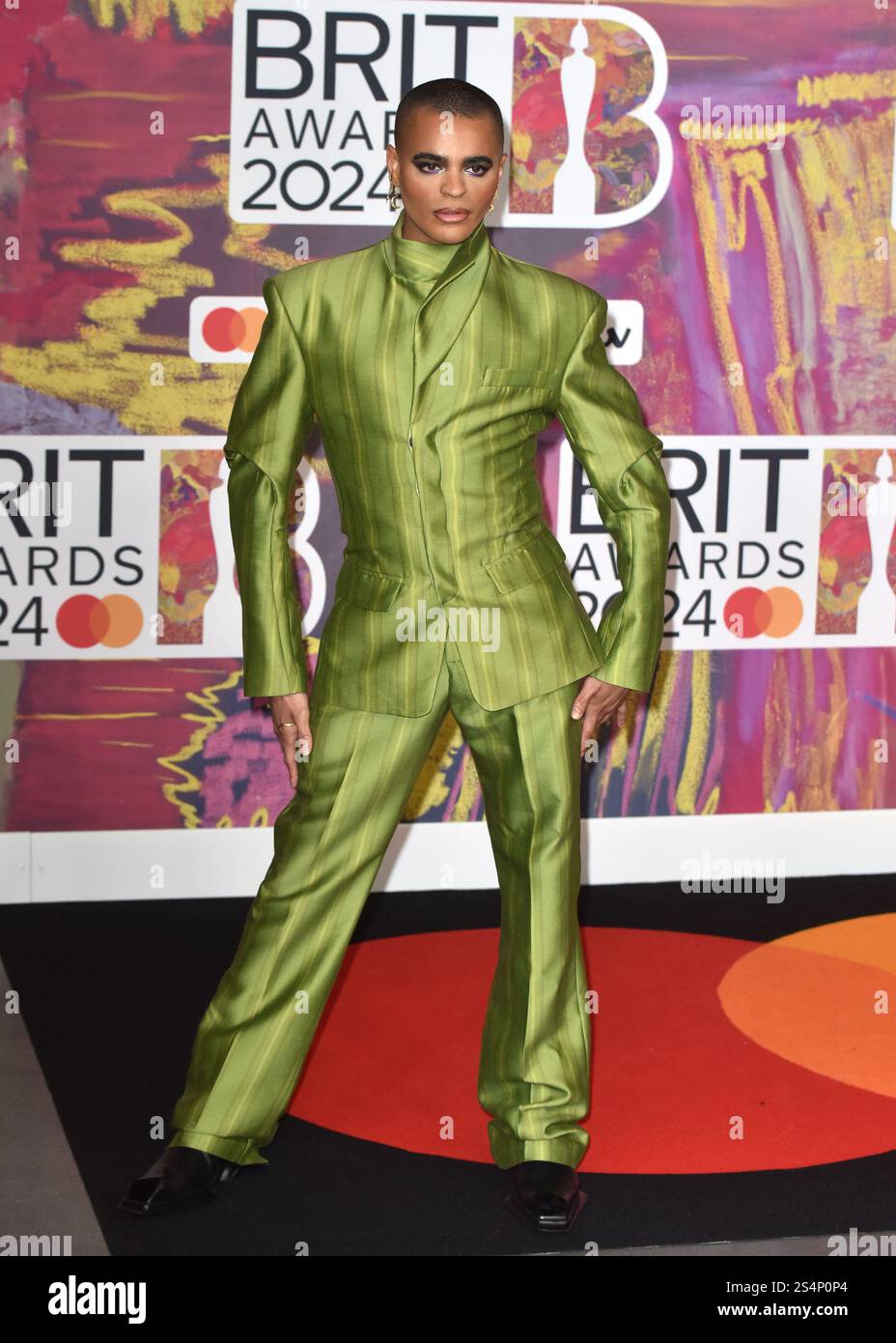 ***EDITORIAL USE ONLY*** Layton Williams attends The BRIT Awards 2024 ...