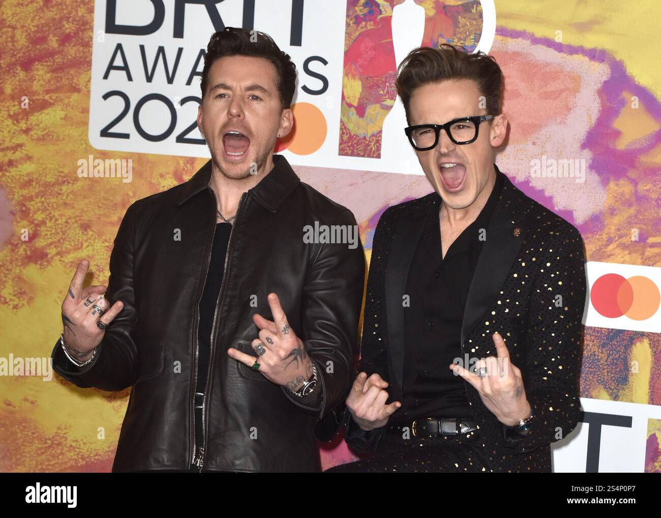 ***EDITORIAL USE ONLY*** Danny Jones and Tom Fletcher of McFly attends ...