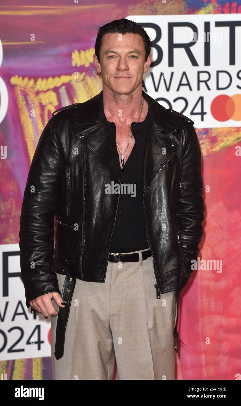 ***EDITORIAL USE ONLY*** Luke Evans attends The BRIT Awards 2024 at The ...