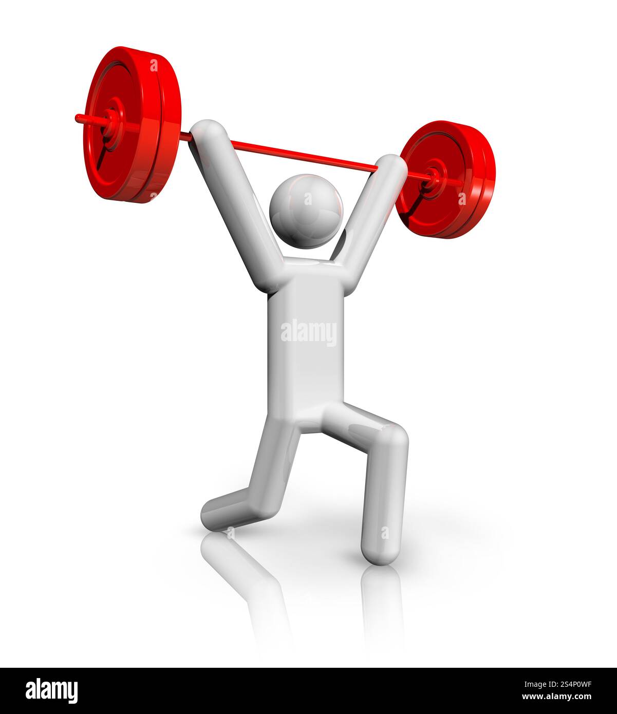 three dimensional weightlifting symbol, olympic sports series Stock ...