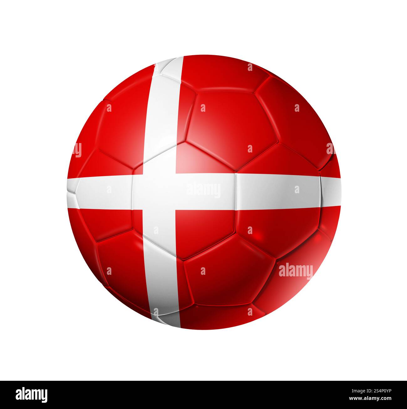 3D soccer ball with Denmark team flag, world football cup 2010 ...